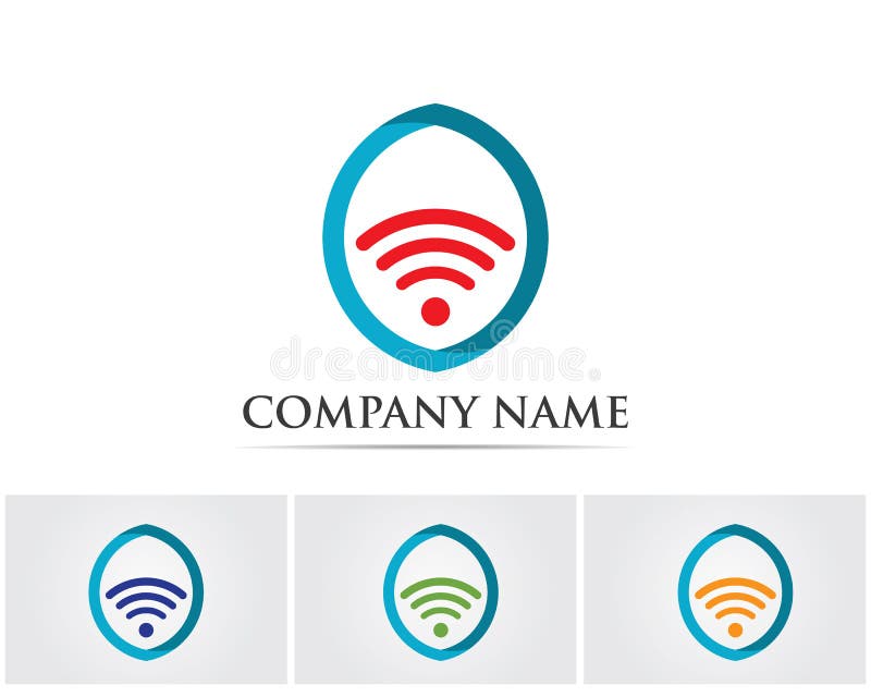 Signal Wifi Internet Cable Logo and Symbols,, Stock Vector ...