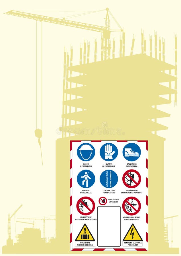 Signal of the Work stock vector. Illustration of sign - 19322752