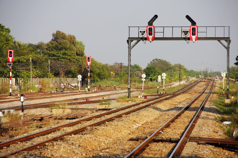 Signaling for rail stock photo. Image of signal, path - 22519702