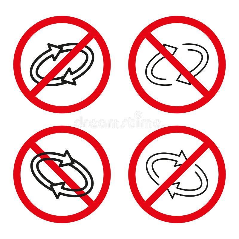 Signalisation Interdite. Interdiction Circulaire Rouge. Ligne Simple ...