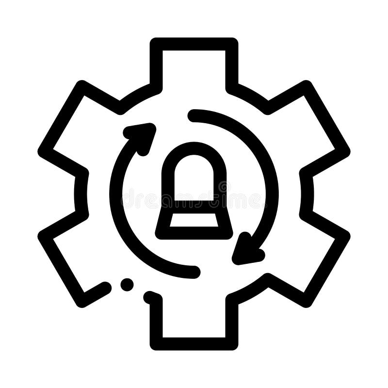 Signalization Code Mistake Working Process Icon Vector Outline ...