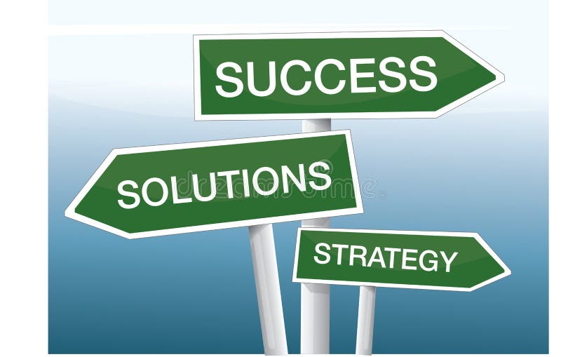 Businessmen Discussing Strategy and Success Stock Illustration ...