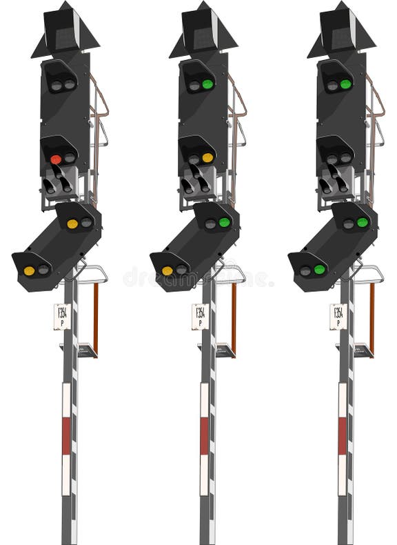 Train Signals Traffic Light Stock Illustrations – 24 Train Signals ...