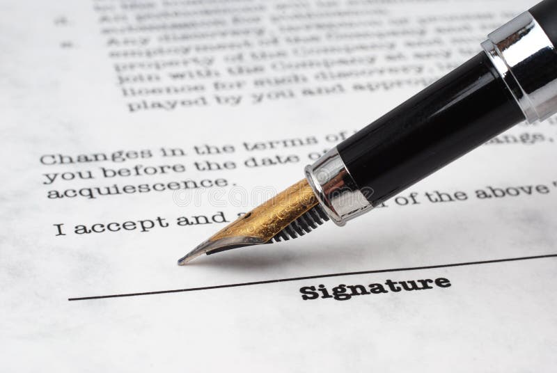 Signature stock photo. Image of politics, business, signing - 12656450