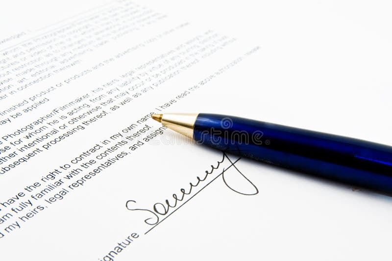 Signature stock photo. Image of form, estate, last, autographing - 12260058