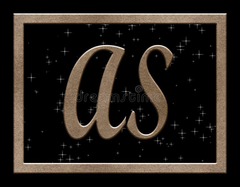 As Monogram Signature Stock Illustrations – 391 As Monogram Signature ...