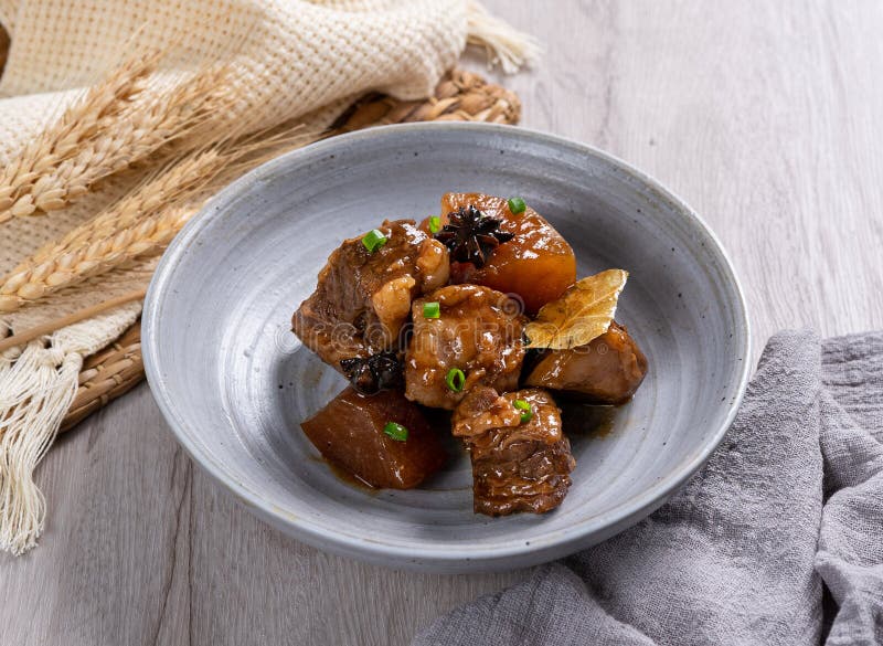 Signature Beef Brisket in a Dish Side View Stock Image - Image of grill ...