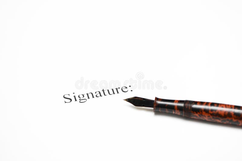 Signature stock photo. Image of legal, write, sign, notary - 41763656