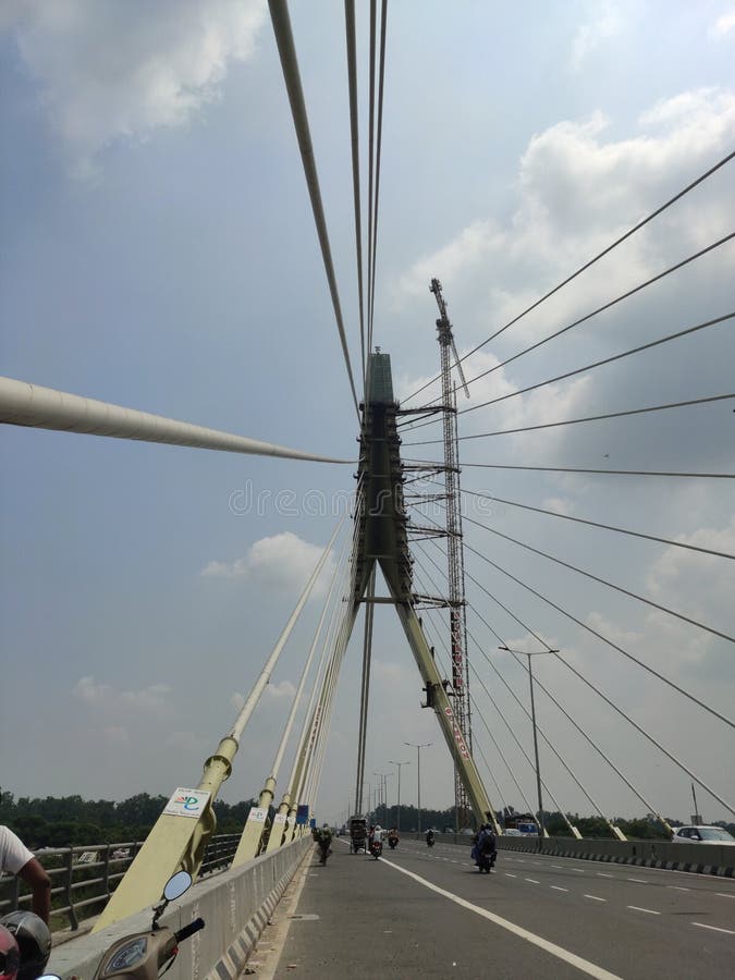 Signature Bridge is a Cantilever Spar Cable-stayed Bridge Which Spans ...