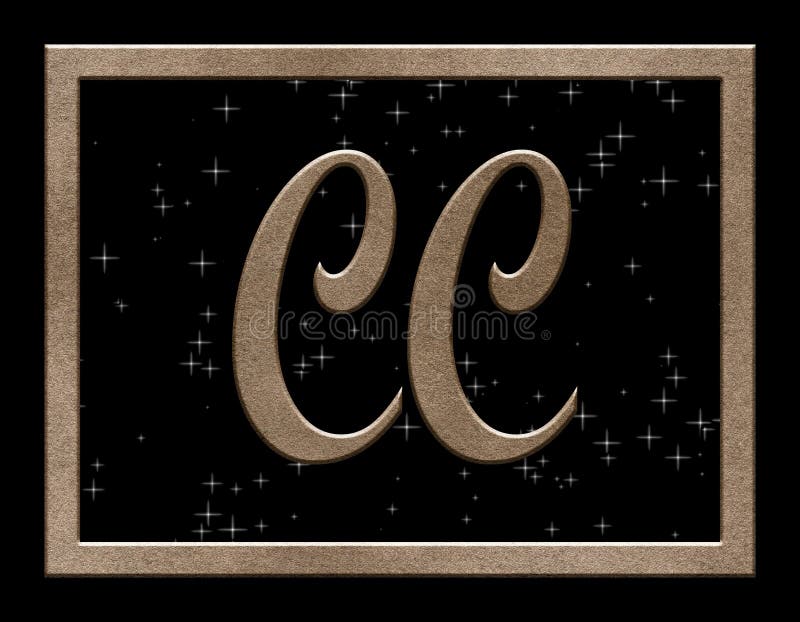 Signature CC , crystal stock illustration. Illustration of frame ...