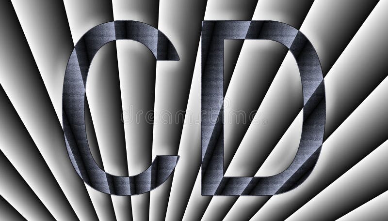 Signature CD , corner grad stock illustration. Illustration of symbol ...