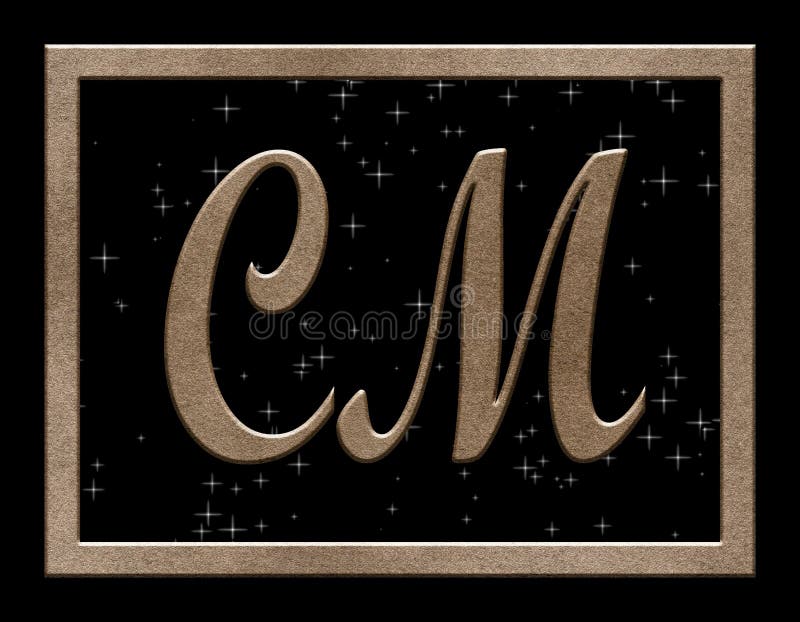 Signature CM , crystal stock illustration. Illustration of crystal ...