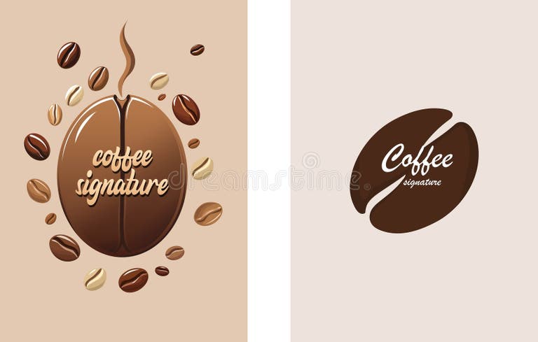 Coffee Signature Stock Illustrations – 843 Coffee Signature Stock ...
