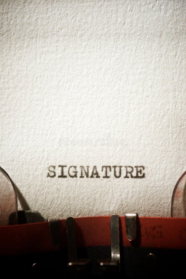 Signature concept view stock photo. Image of concept - 270464664