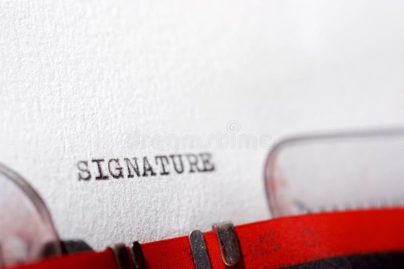 Signature concept view stock photo. Image of identification - 270464718