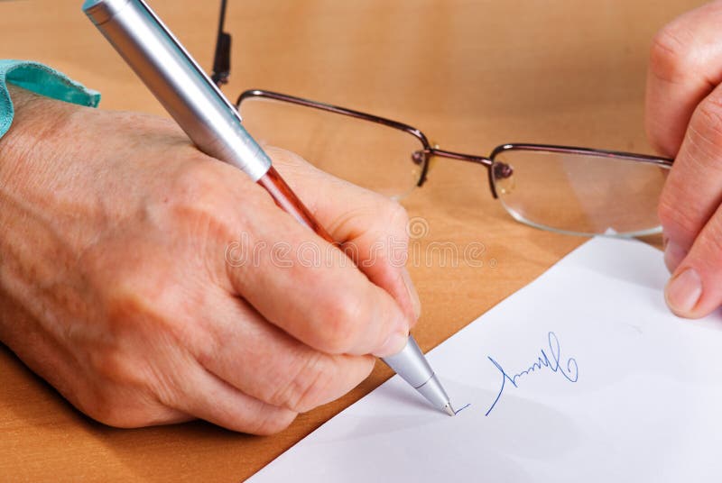 Signature stock photo. Image of document, contract, sign - 23452476