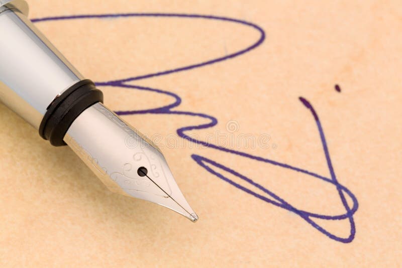 597 Signature Et Un Stylo Plume Photos libres de droits et gratuites de ...