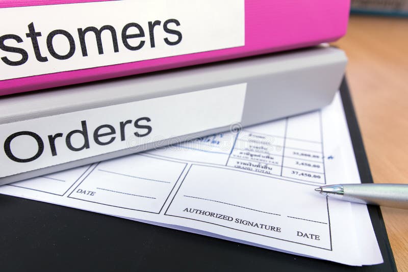 Signature Field on Document with Pen and File Stock Image - Image of ...