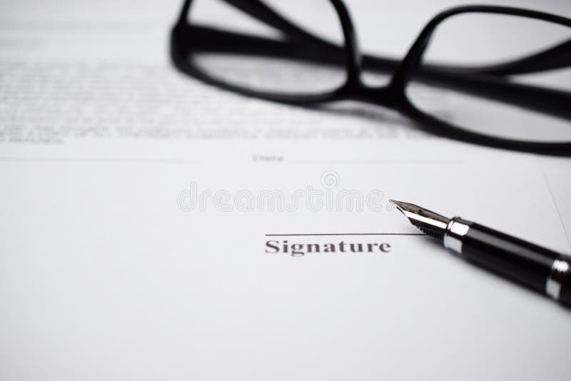 Signature a form stock image. Image of paper, working - 118620665