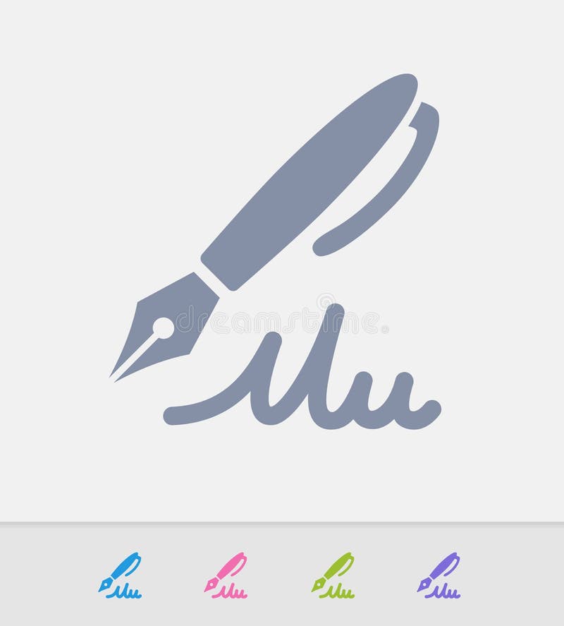 Signature - Granite Icons stock vector. Illustration of sign - 98202128