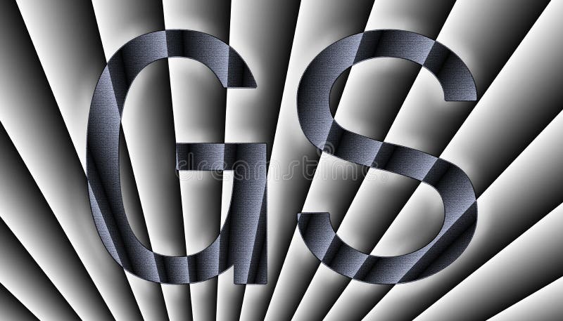 Signature GS , corner grad stock illustration. Illustration of logo ...