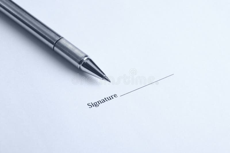 Signature ici photo stock. Image du partie, horizontal - 12839148