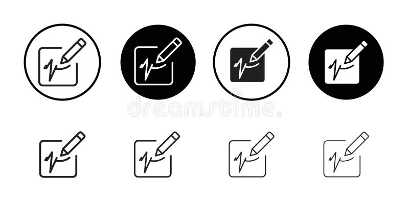 Signature Icon Isolated Flat Vector in Outline Stock Vector ...