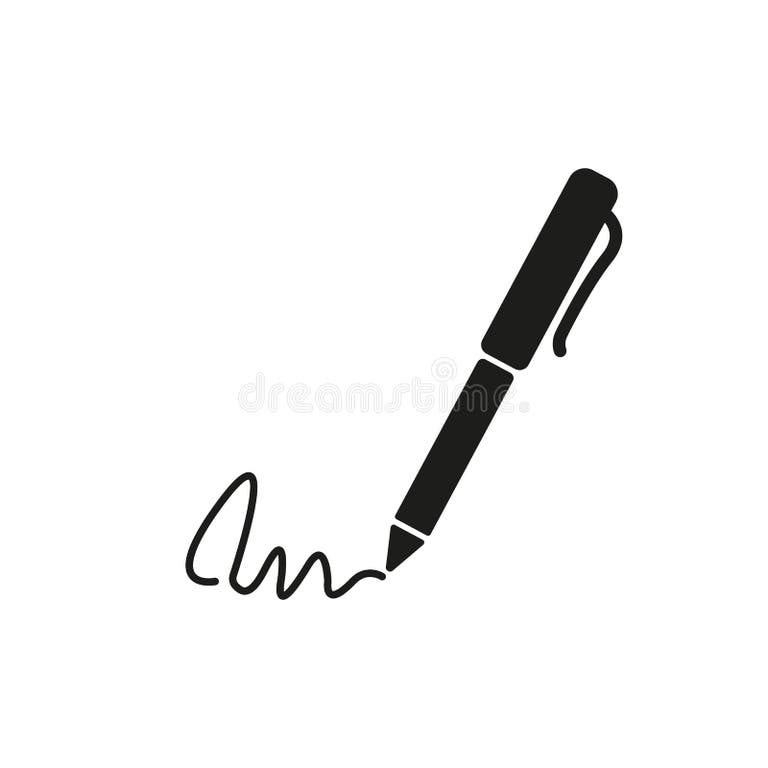 Signature Pen Stock Illustrations – 45,553 Signature Pen Stock ...