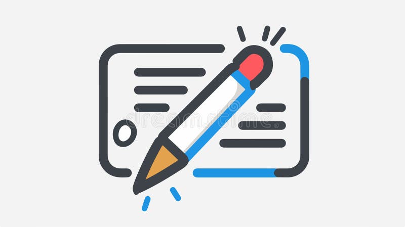 Professional Signature Icon for Identity - Suita Theme Stock Vector ...