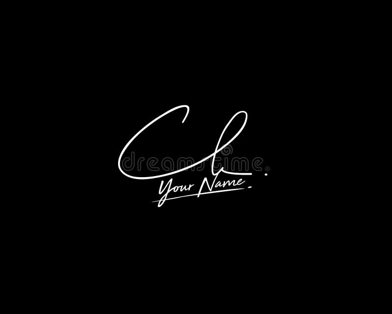 CK Signature Initial Logo Template Vector. Initial Signature Logo ...