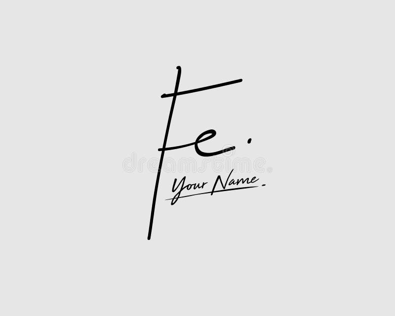 Fe Signature Stock Illustrations – 241 Fe Signature Stock Illustrations ...