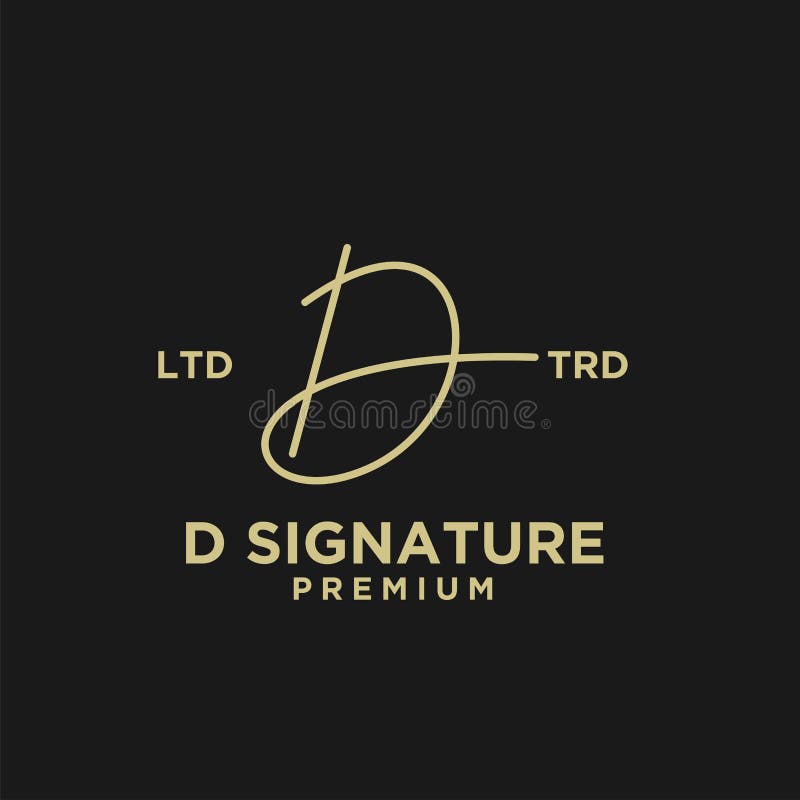 D Signature Stock Illustrations – 1,032 D Signature Stock Illustrations ...