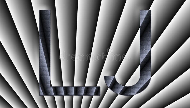 Signature LJ , corner grad stock illustration. Illustration of graphic ...