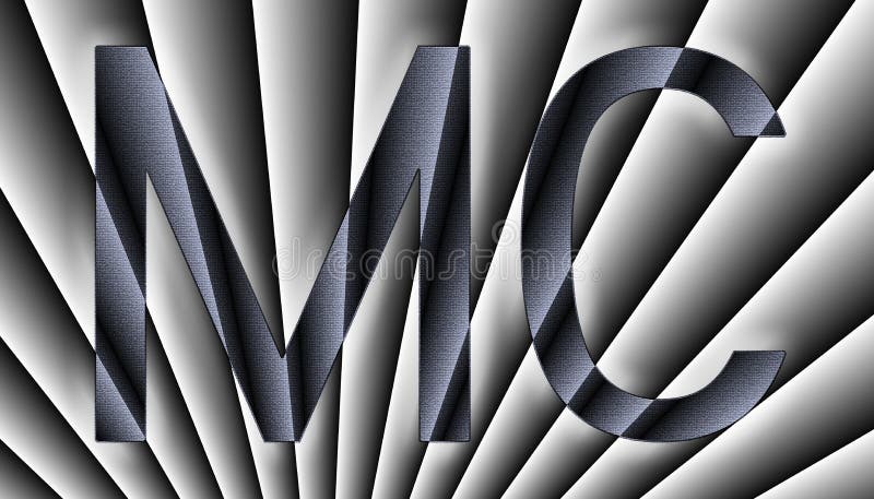 Signature MC , corner grad stock illustration. Illustration of symbol ...