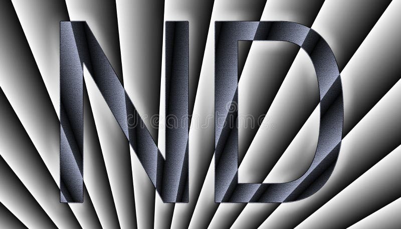 Signature ND , corner grad stock illustration. Illustration of alphabet ...