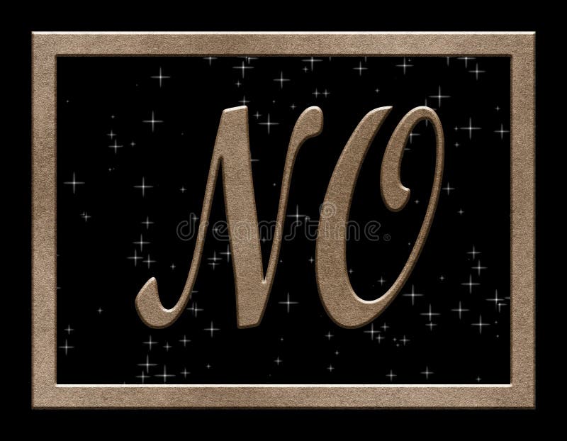 Signature NO , crystal stock illustration. Illustration of frame ...
