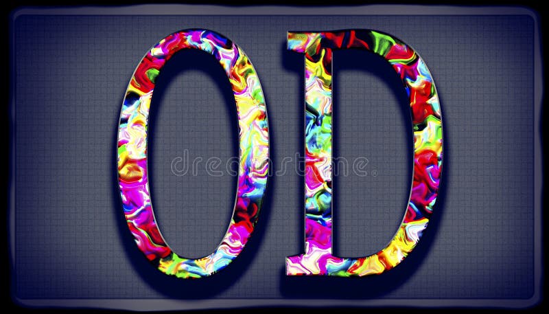 Signature OD painter rough stock illustration. Illustration of ...