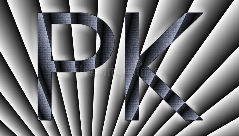 Signature PK , corner grad stock illustration. Illustration of ...