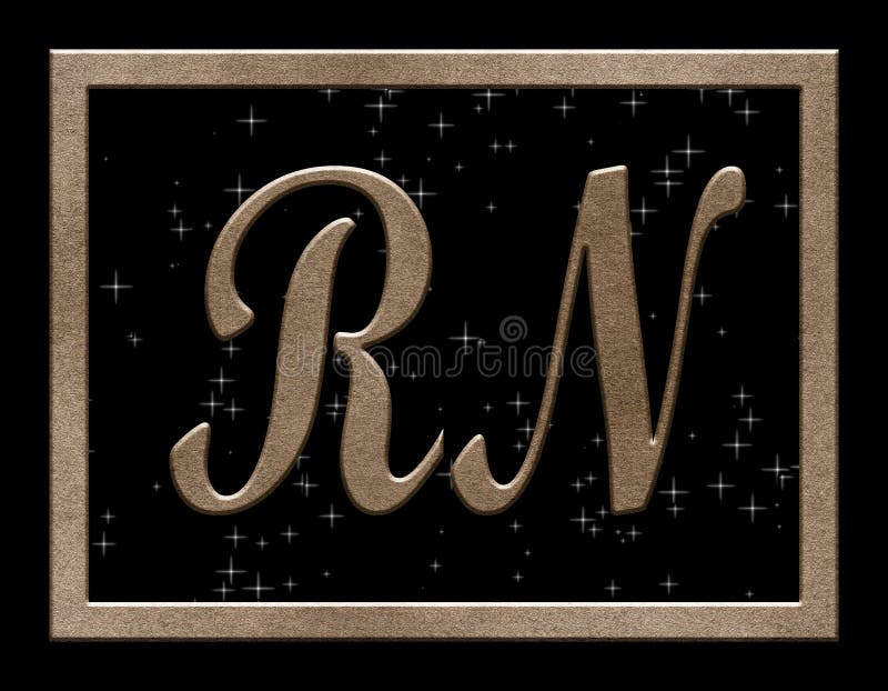 Signature RN , crystal stock illustration. Illustration of crystal ...