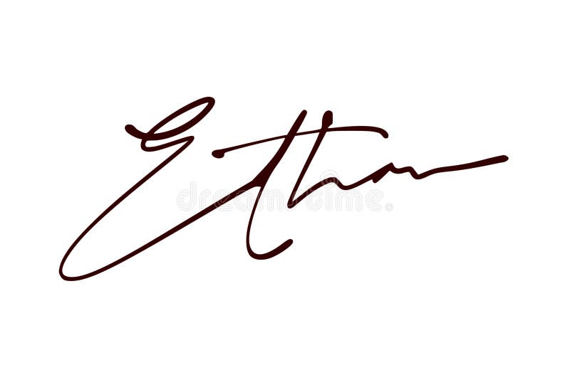 Signature Series E Design Illustration Stock Vector - Illustration of ...