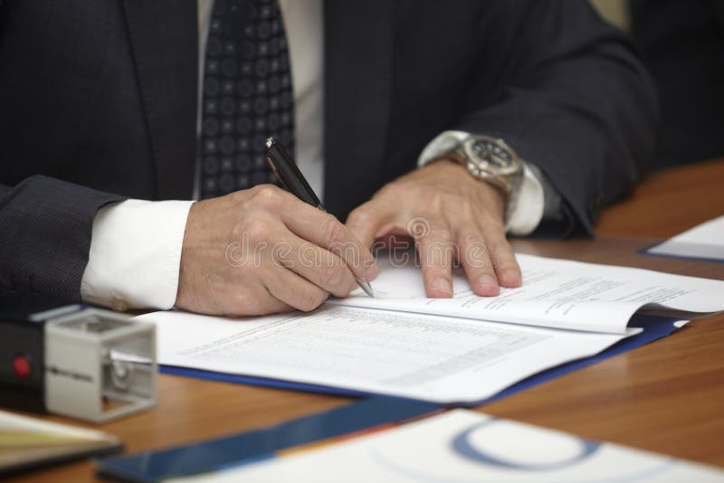 Signature signing stock photo. Image of economy, contract - 16587850