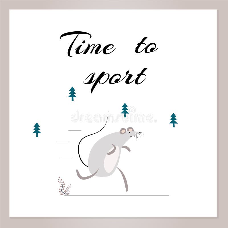 Running Mouse Vector Sketch Illustration Clip-art Stock Vector ...