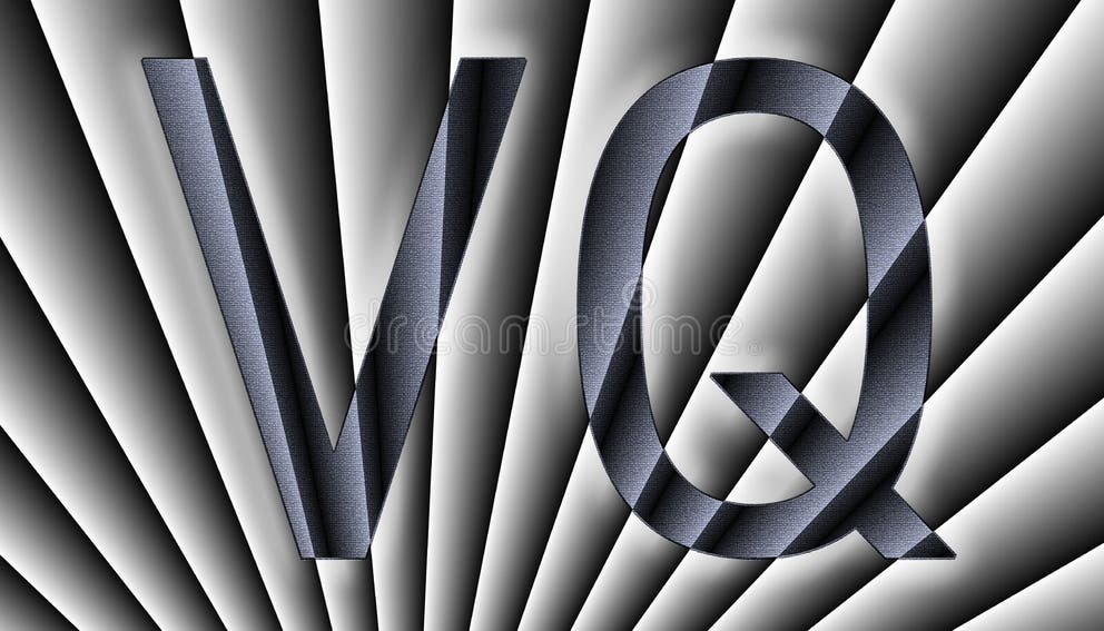 Signature VQ , corner grad stock illustration. Illustration of alphabet ...