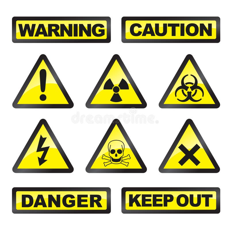 Signaux de danger illustration de vecteur. Illustration du garantie ...
