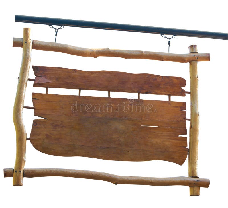 Old Wooden Medieval Tavern Signboard Isolated Stock Image - Image of ...