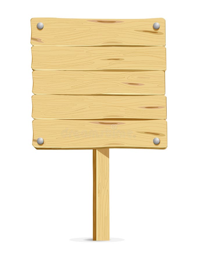 Wooden signboard stock vector. Illustration of cartoon - 29483646