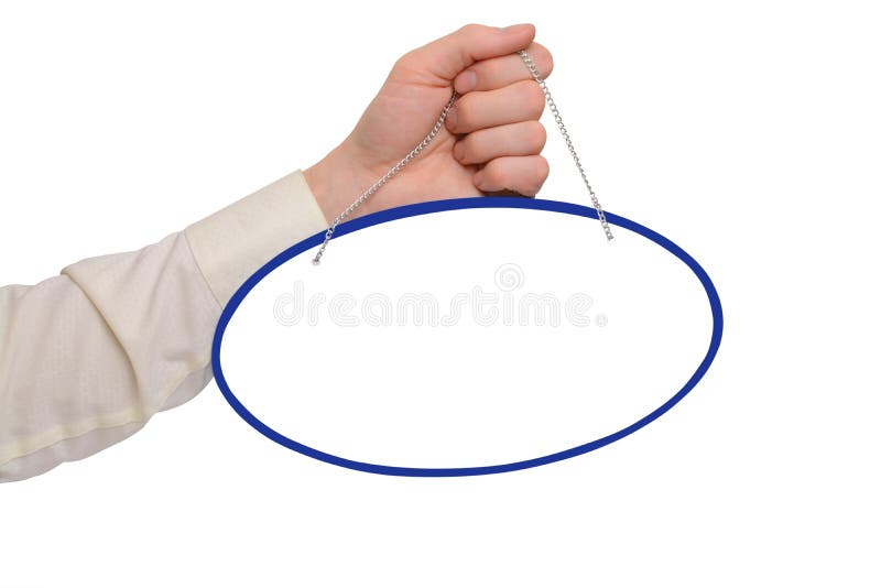 Signboard in hands stock image. Image of metaphors, placard - 64718569