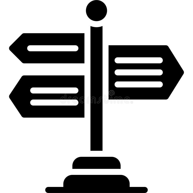 Signboard Icon, Location Map and Navigation Vector Stock Vector ...