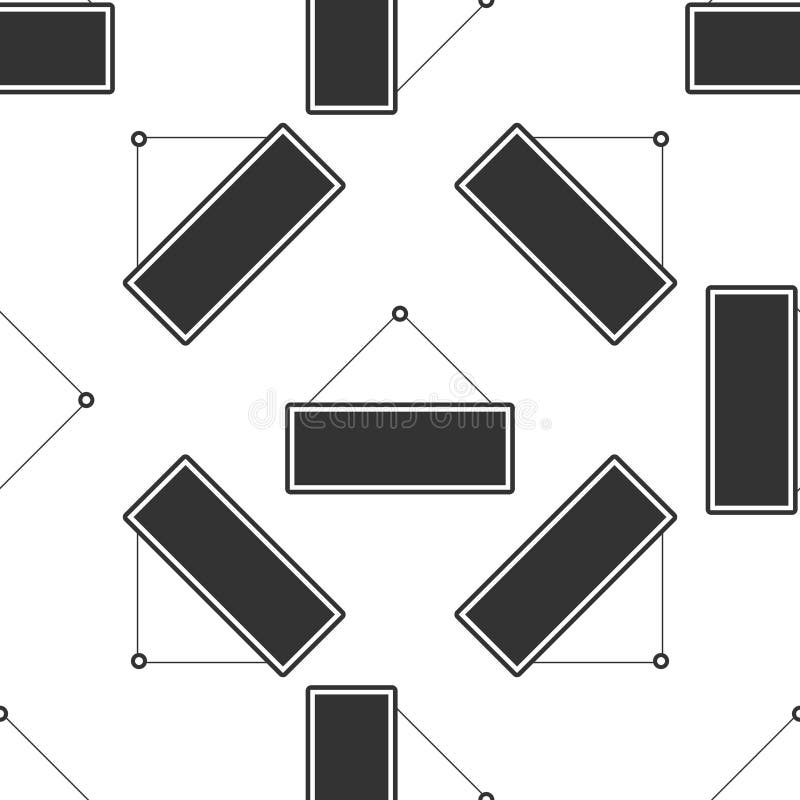 Signboard Icon Seamless Pattern Stock Vector - Illustration of ...