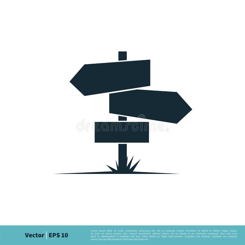 Signboard Icon Vector Logo Template Illustration Design. Vector EPS 10 ...